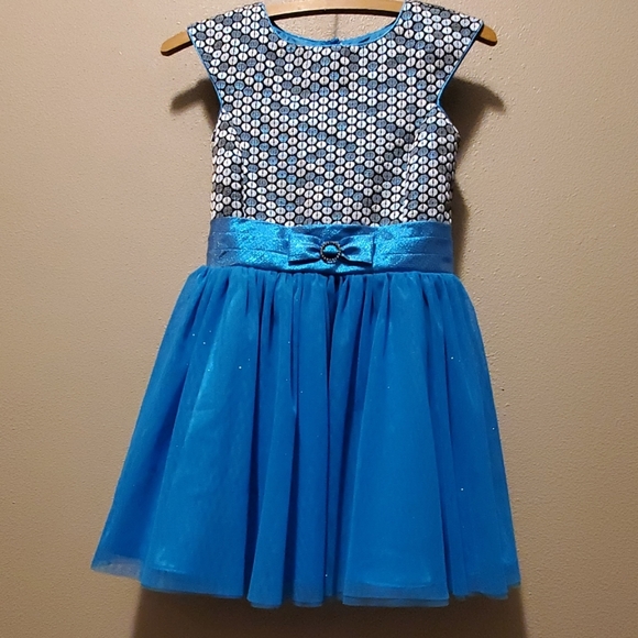 Jona Michelle | Dresses | Girls Sparkly Blue Dress | Poshmark